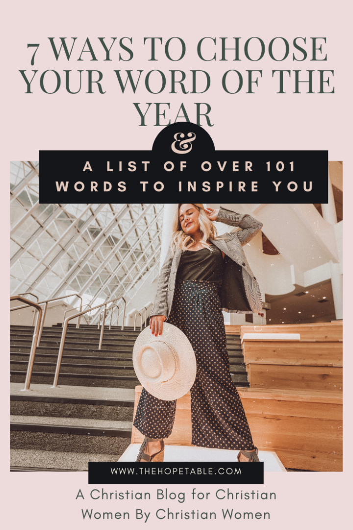 Ways to choose a word of the year + a WOTY inspiration list